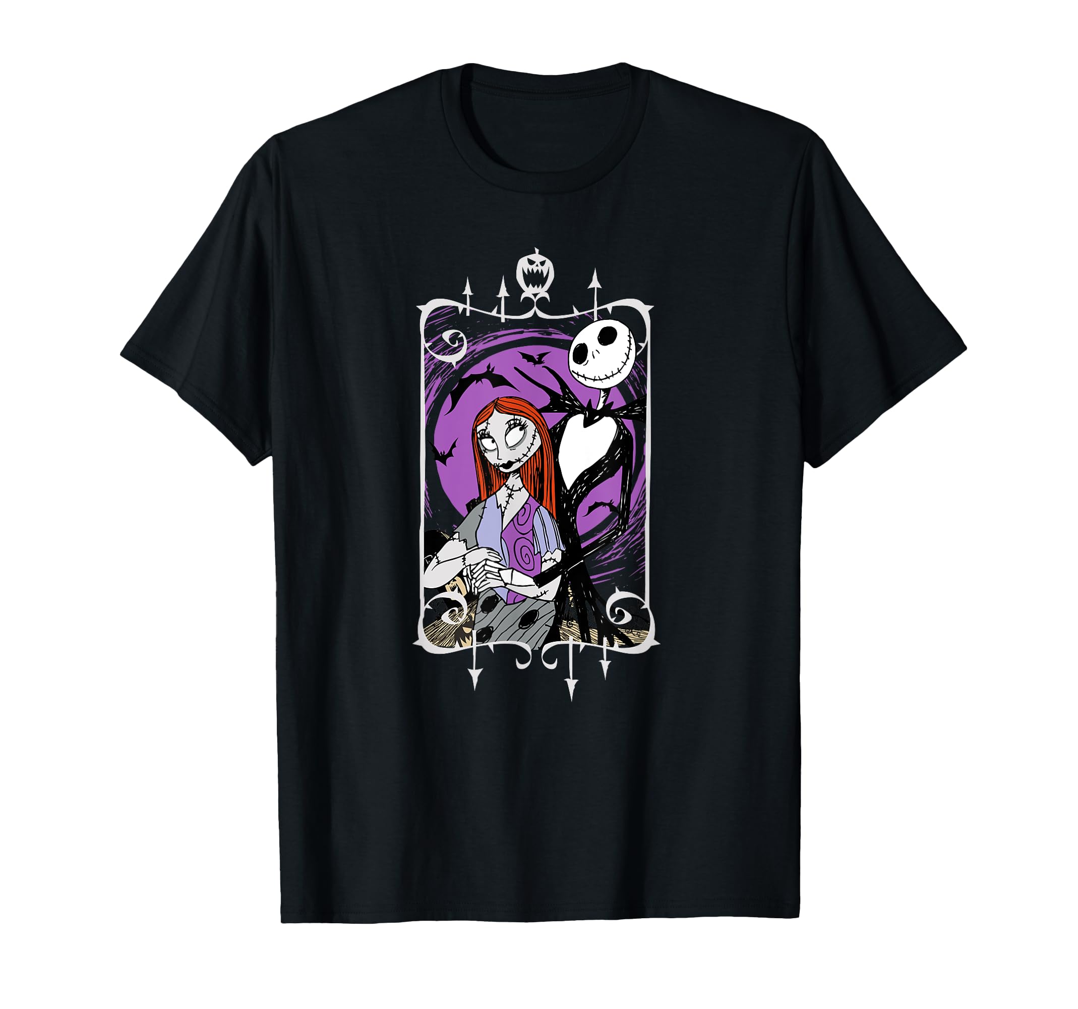 Amazon.com: Disney Nightmare Before Christmas Jack and Sally T-Shirt ...