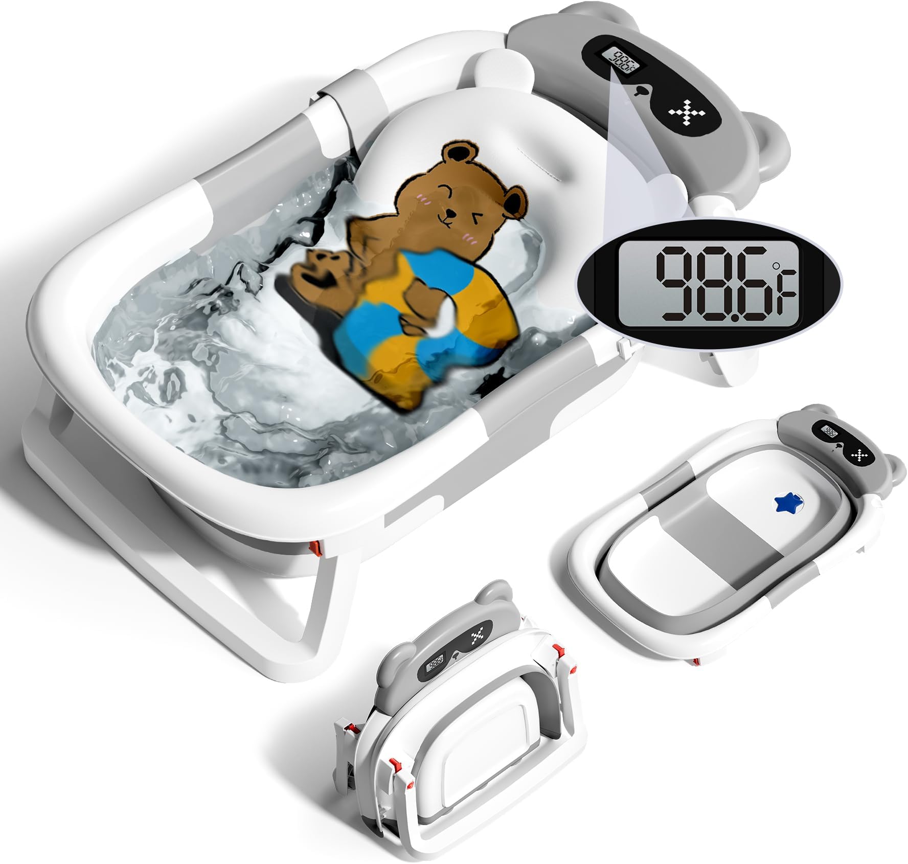 Amazon.com: Regalo Baby Basics 3-in-1 Grow with Me Bath Tub, Award ...