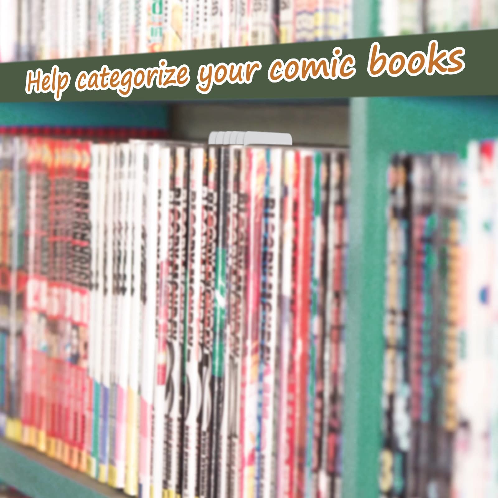 Snapklik.com : Comic Book Dividers White Frosted Card Separator Plastic ...