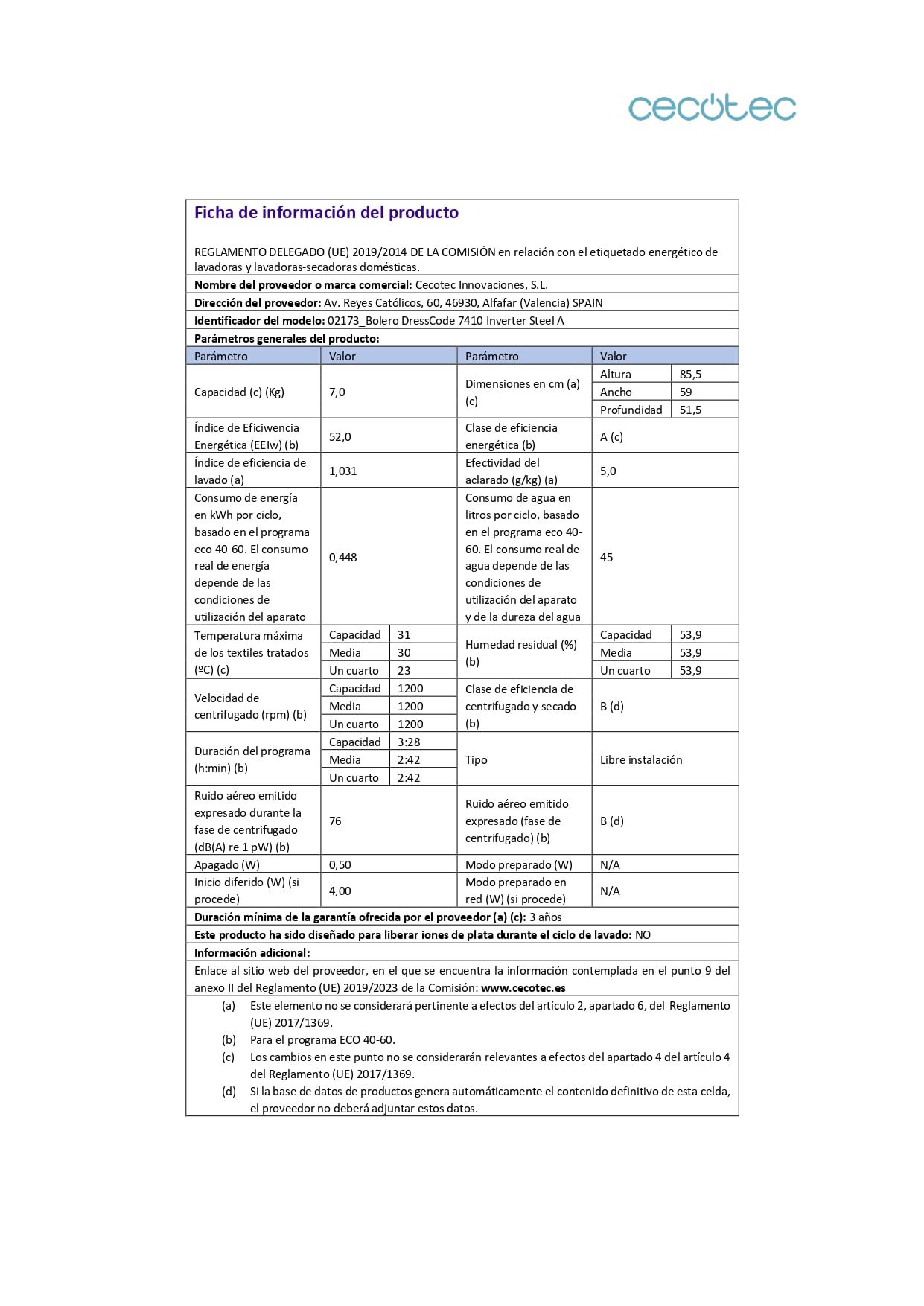 Candy RapidO RO1484DWMCRT/1-S Lavadora 8 KG, 1400 RPM,Pantalla Smart ...
