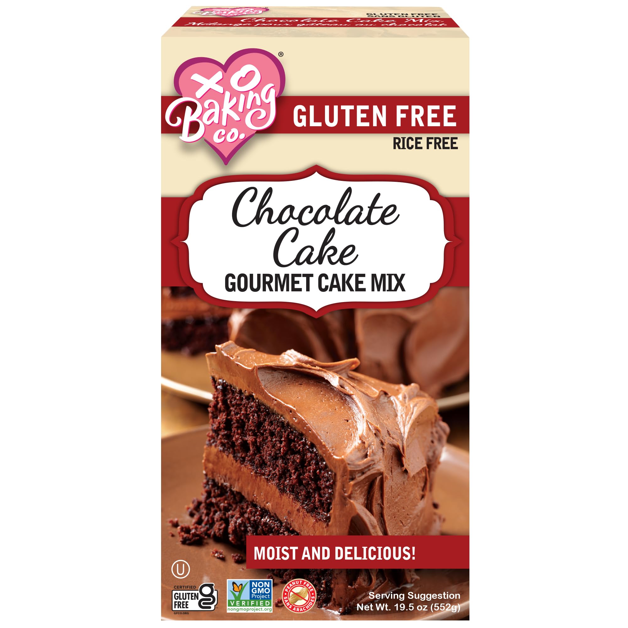 Amazon.com: XO Baking Co. Gluten Free Chocolate Cake Gourmet Cake Mix ...