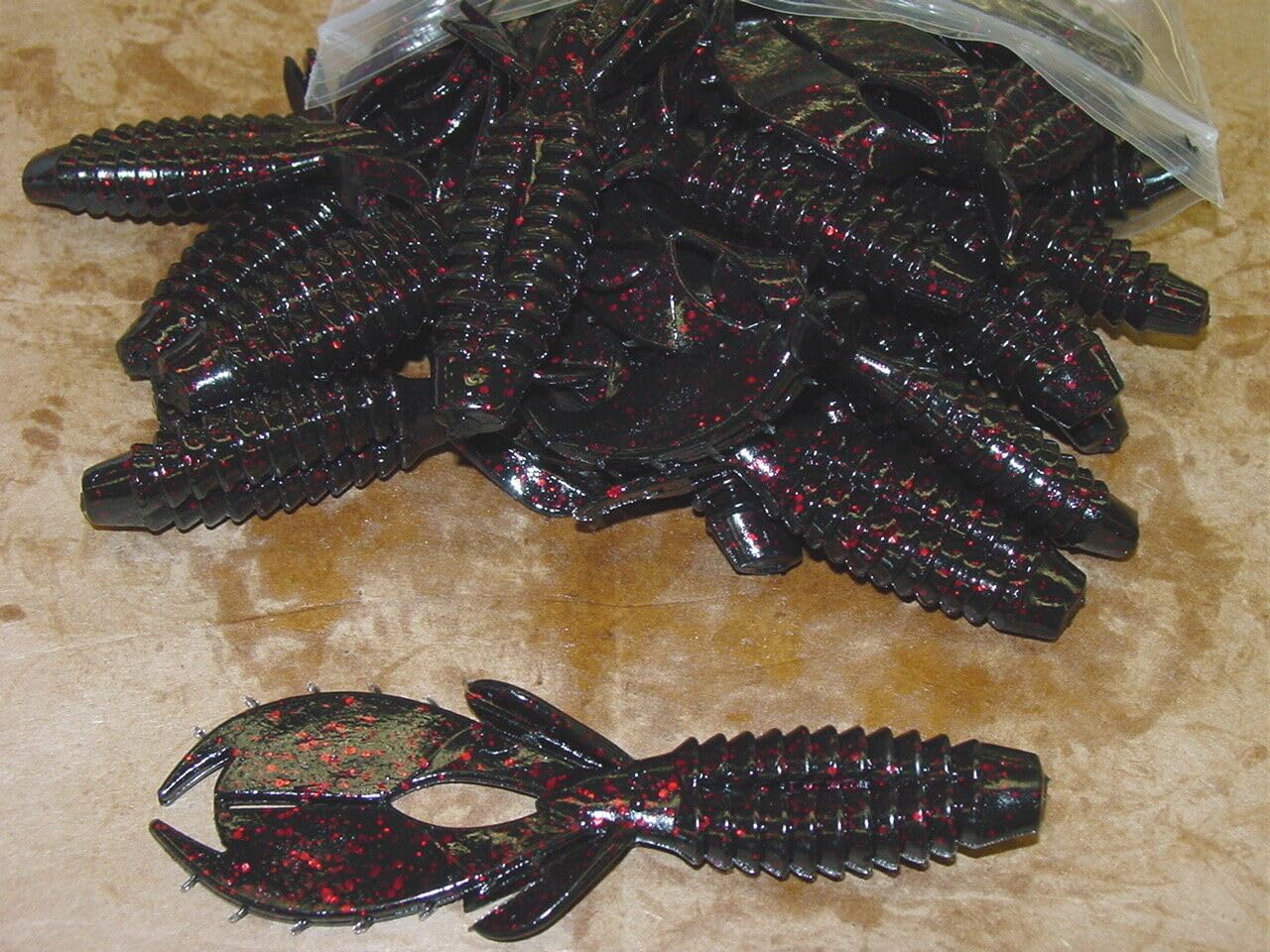 Amazon.com : Generic 50 Pack 4"" Yo Mama Bass Plastics Creature Bait ...