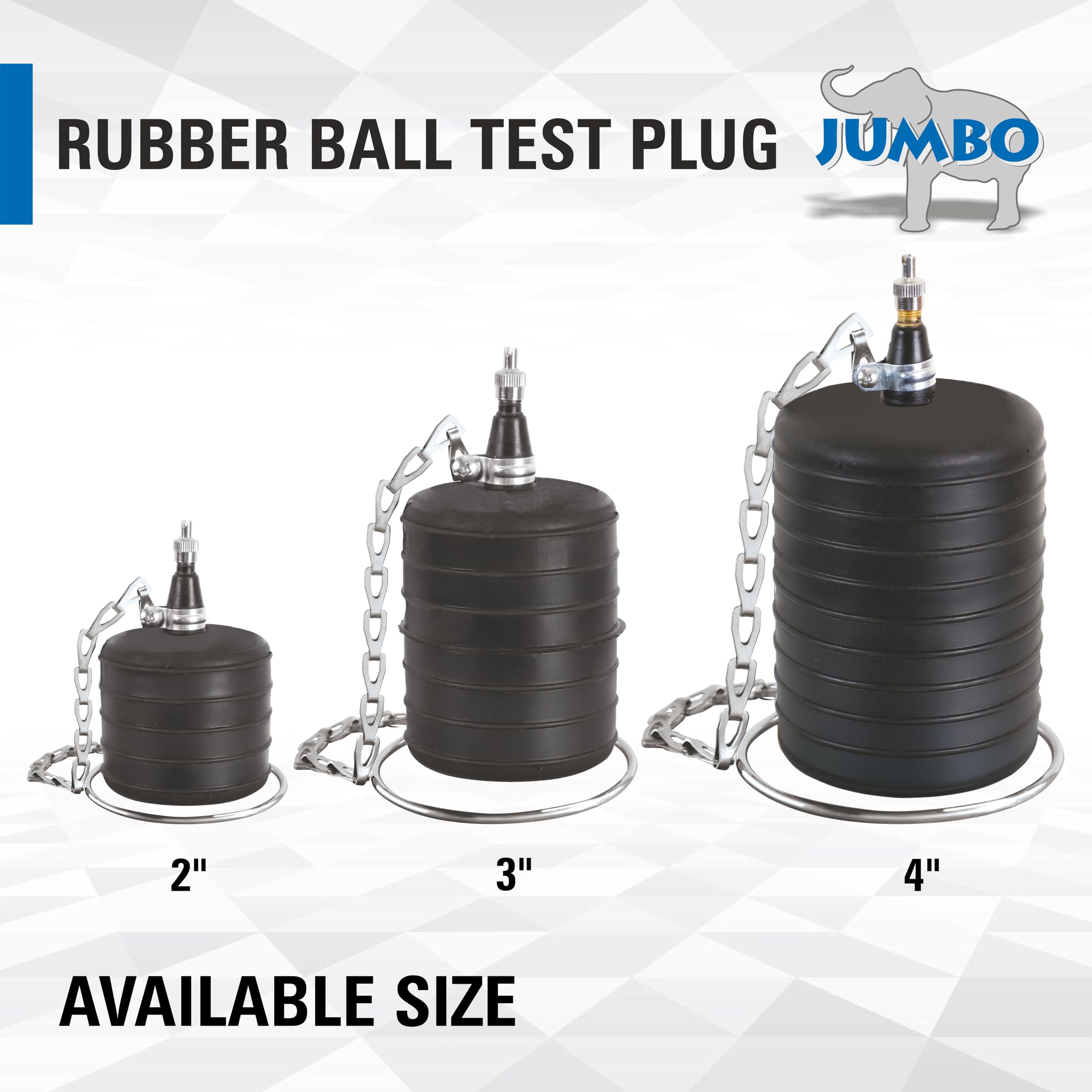 Snapklik.com : Jumbo Rubber Ball Inflatable Test Plug Size 3