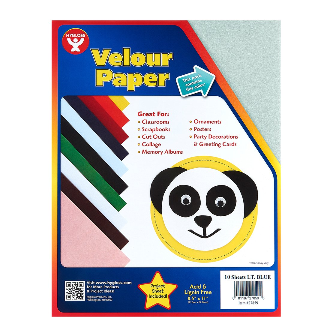 Snapklik.com : Hygloss Products Velour Paper Soft, Velvety Surface Works