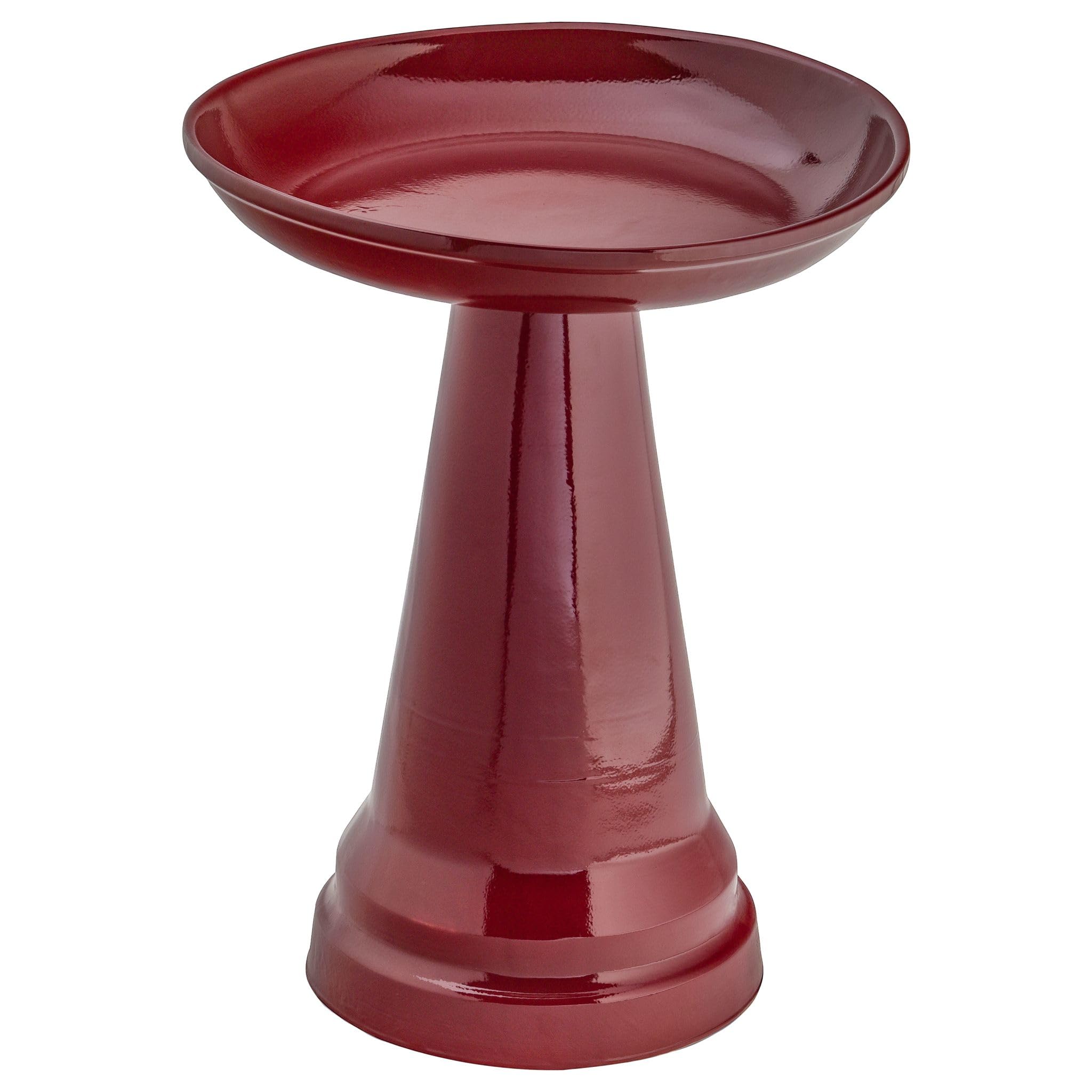 Amazon.com: Birds Choice Ohio Stoneware Bird Bath, Burgundy - Pedestal ...
