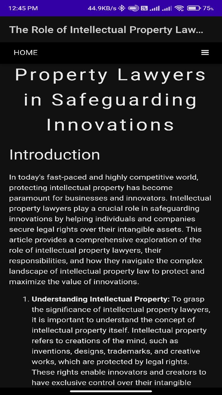 The Role of Intellectual Property Lawyers in Safeguarding Innovations ...