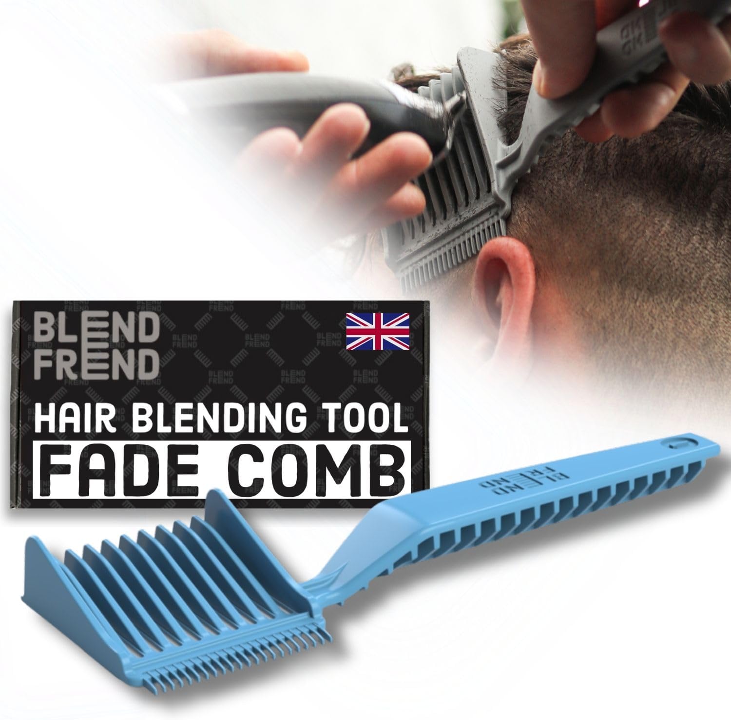 Amazon.com : Fade Comb Left Handed Original Grade 1(3mm) Hair Blending ...