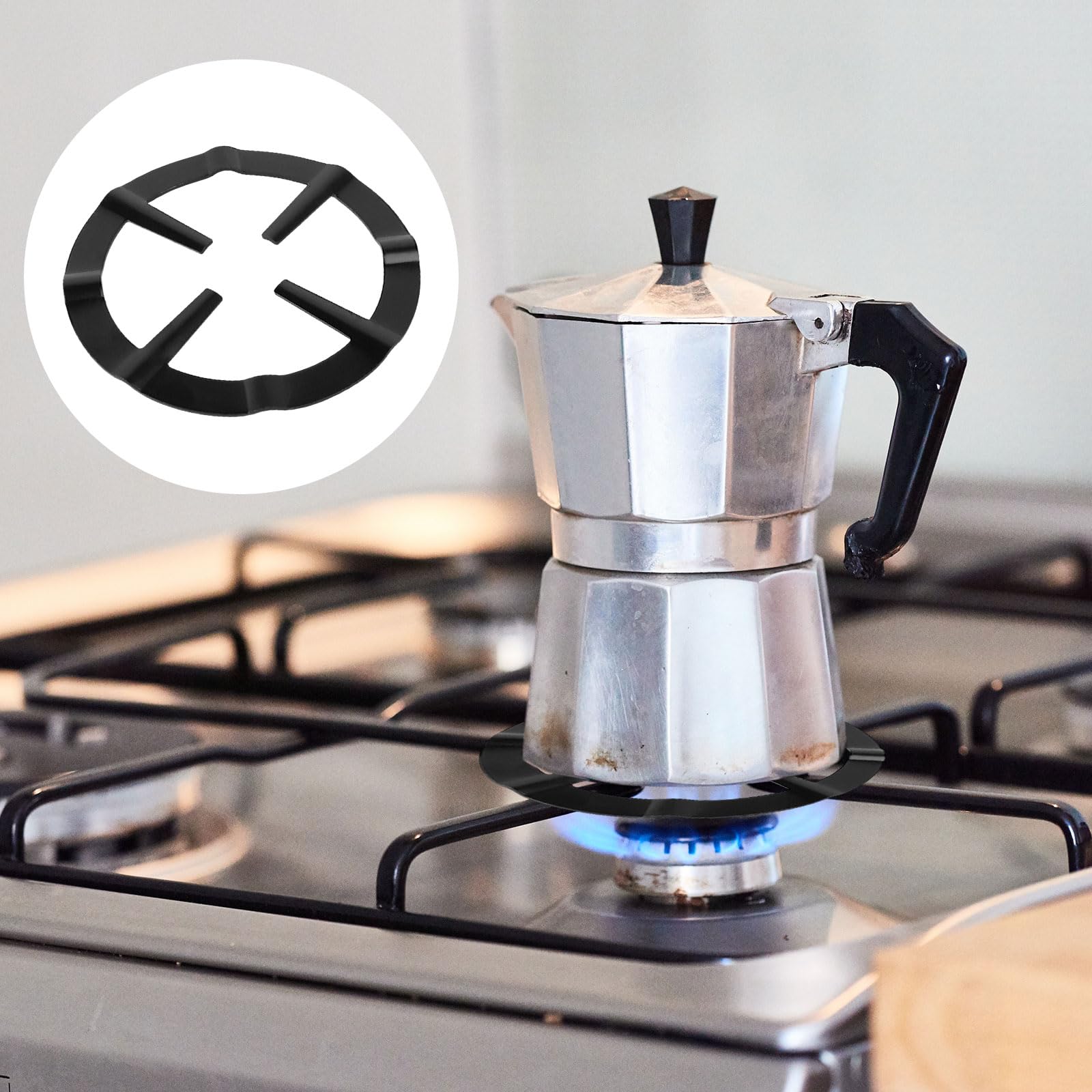 For Coffee Pot 1Pcs Iron Gas Stove Cooker Plate Coffee Moka Pot Stand ...