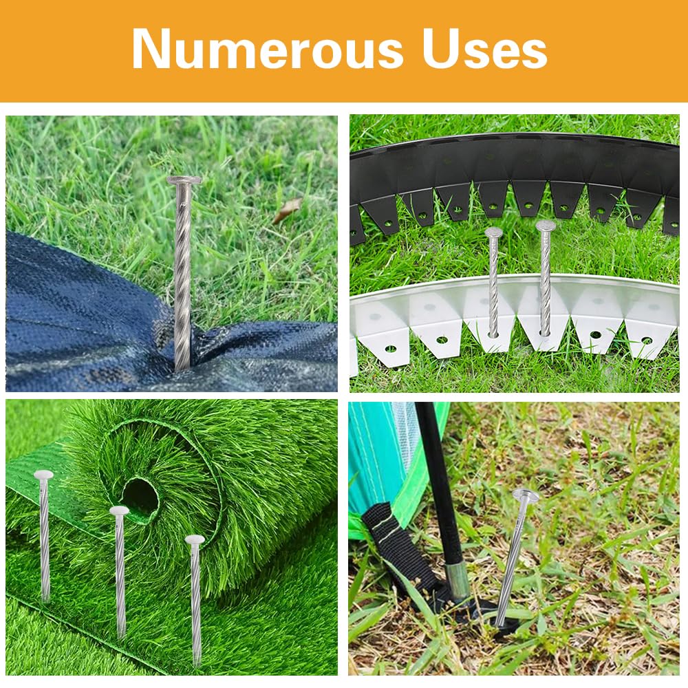 Snapklik.com : Bakulyor 50 Pack Metal Landscape Stakes, 6 Inch ...
