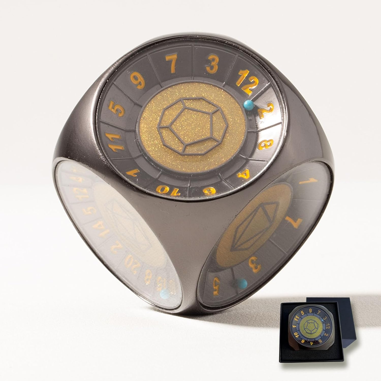 Amazon.com: Unique Dice Omni 15 in 1 Cube Metal D&D Dice Set D20 All in ...