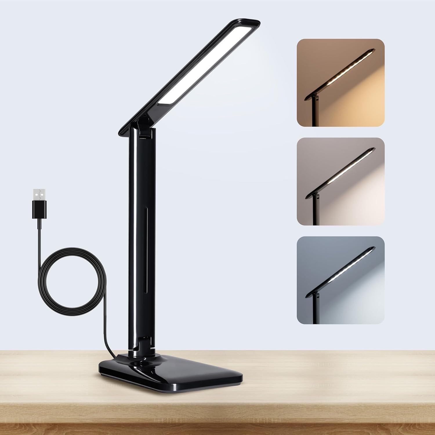 MeRcri LED Desk Lamp Office Light: Bright Lamps for Reading - Dimmable ...