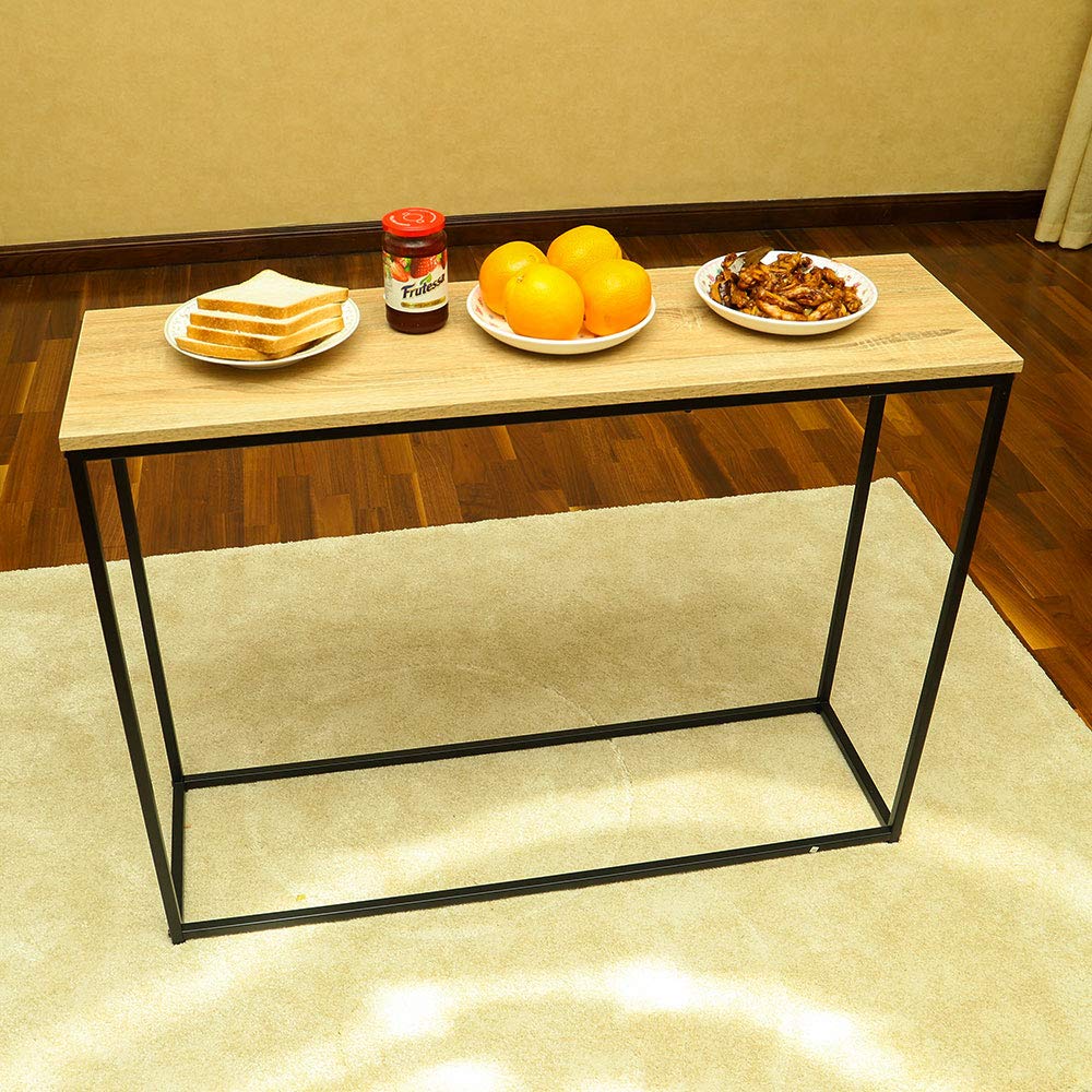 YATAI Solid Wood Computer Table With Metal Frame - TV Stand Dressing ...
