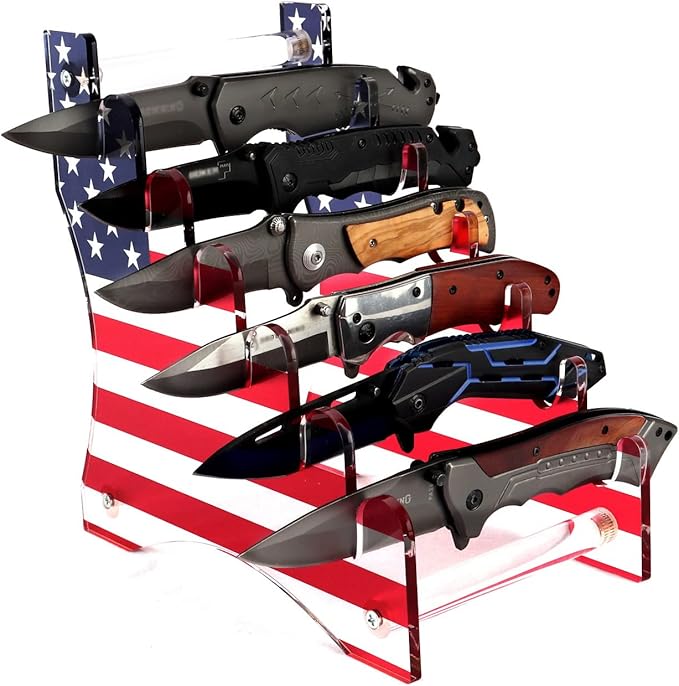 Amazon.com: Knife Display Stand Dagger Stand Pocket Knife holder ...