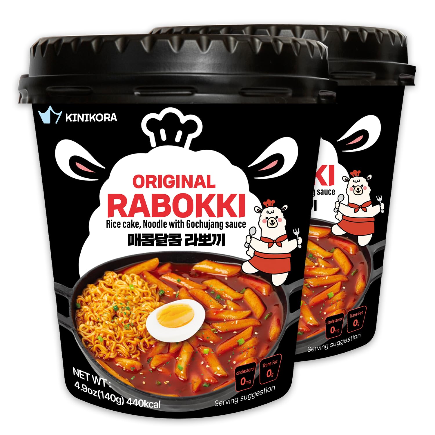 Buy KINIKORAPremium Instant Rabokki Cup - Original Spicy Flavor, Korean ...