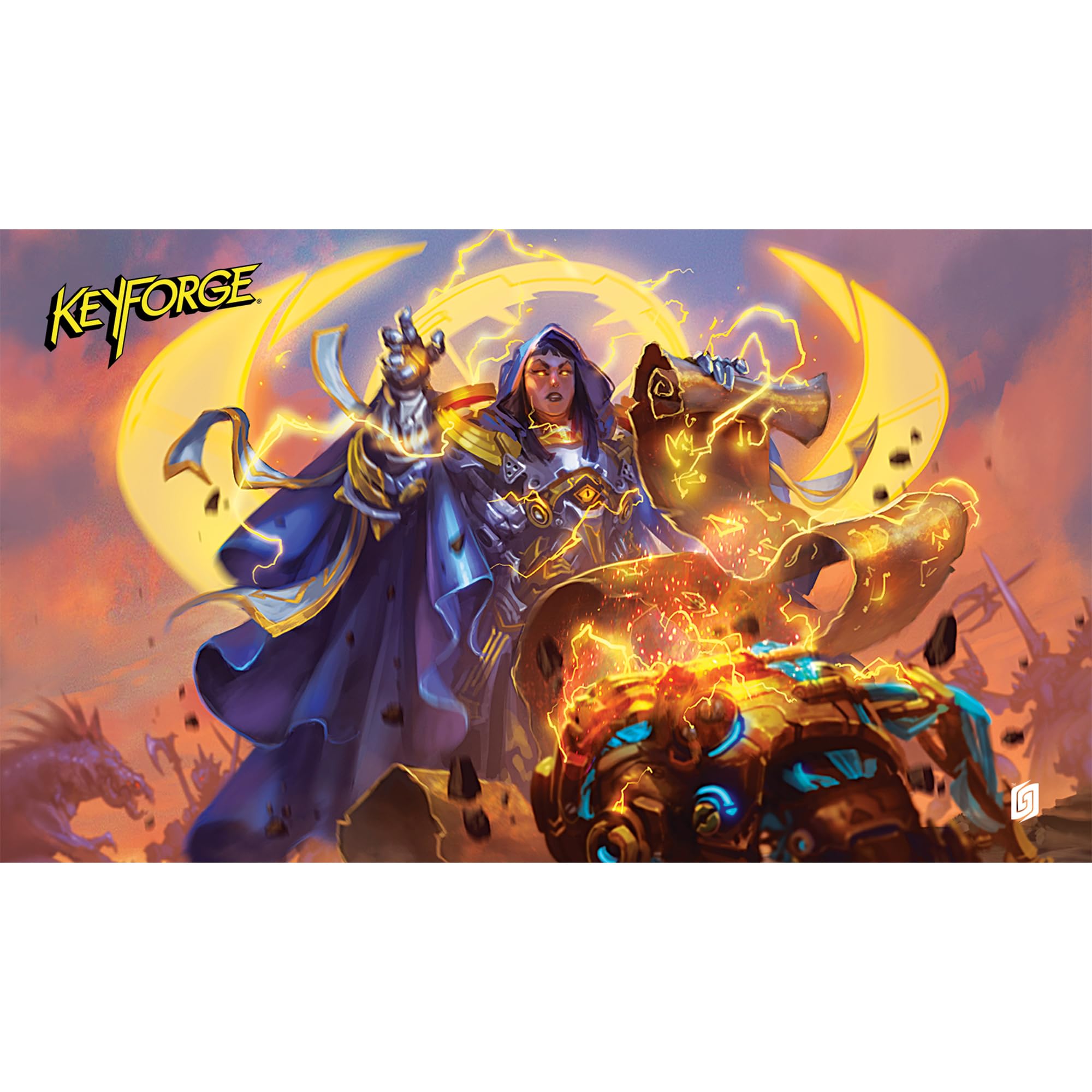 Amazon.com: Ghost Galaxy KeyForge: Battevangelist Playmat - 14" x 24 ...