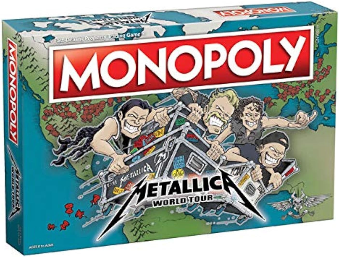 Amazon.com: Metallica Monopoly World Tour Collectors Edition : Toys & Games