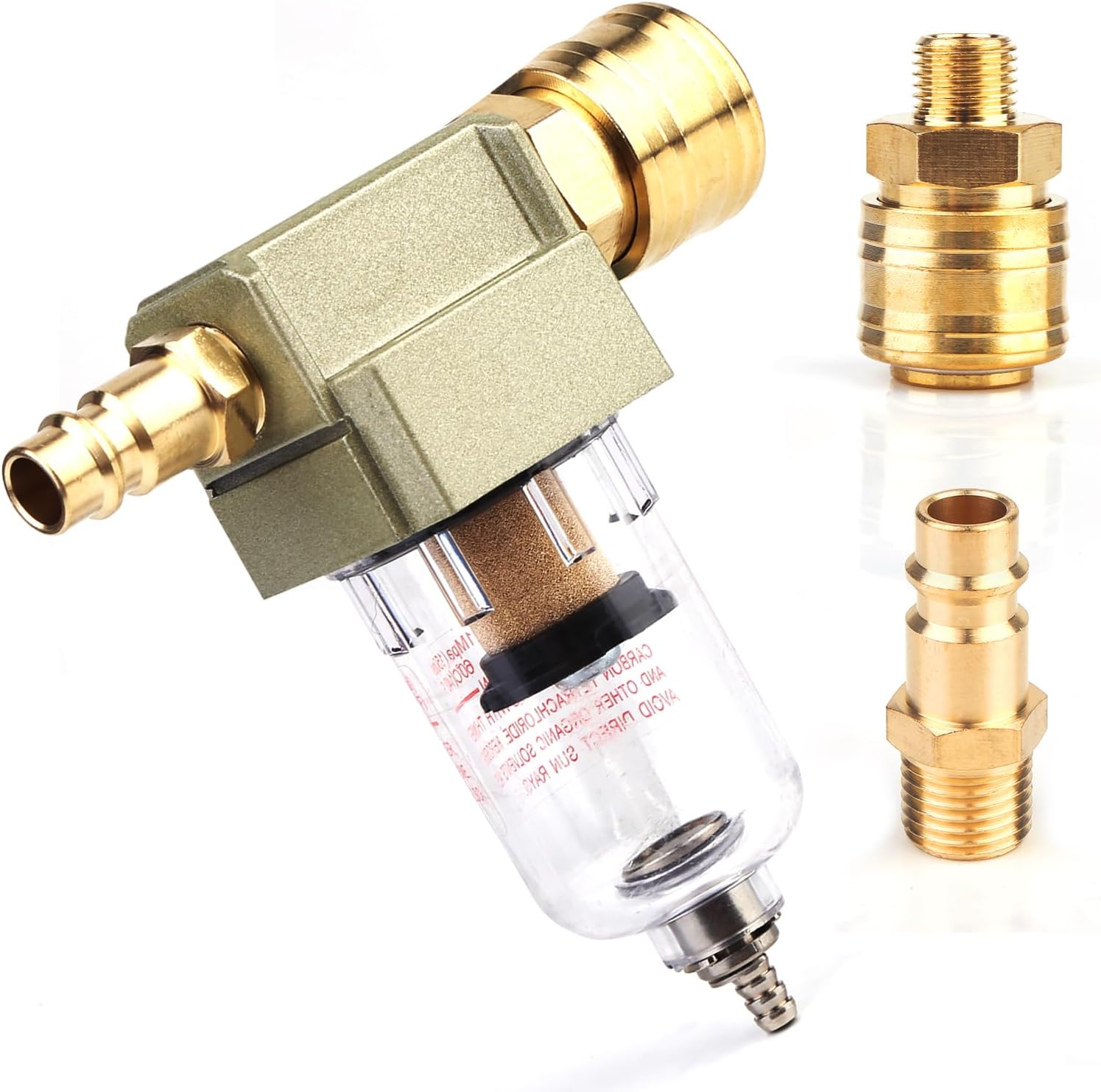 QWORK® Druckluftfilter mit Wasser und Ölabscheider, Wasserabscheider ...