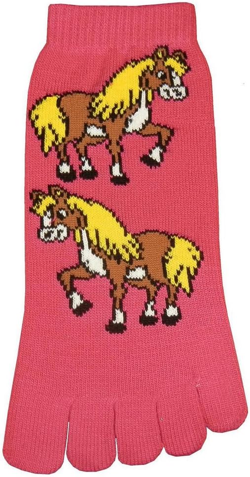 Amazon.com: Evolution Avenue Pony Kid Toe Socks New Gift Fun Unique ...