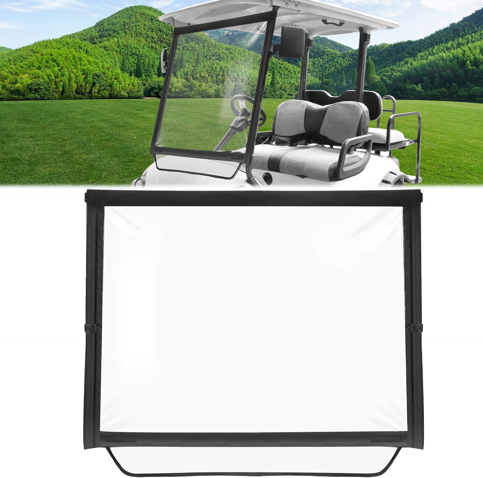 Amazon.com: Golf Cart Windshield Fit for Yamaha G29/Drive, Foldable ...