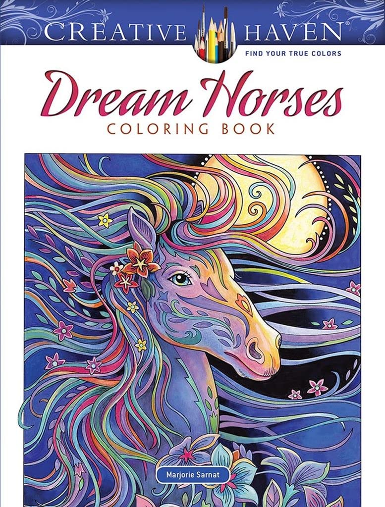Amazon.com: Creative Haven Dream Horses Coloring Book: Relax & Find ...