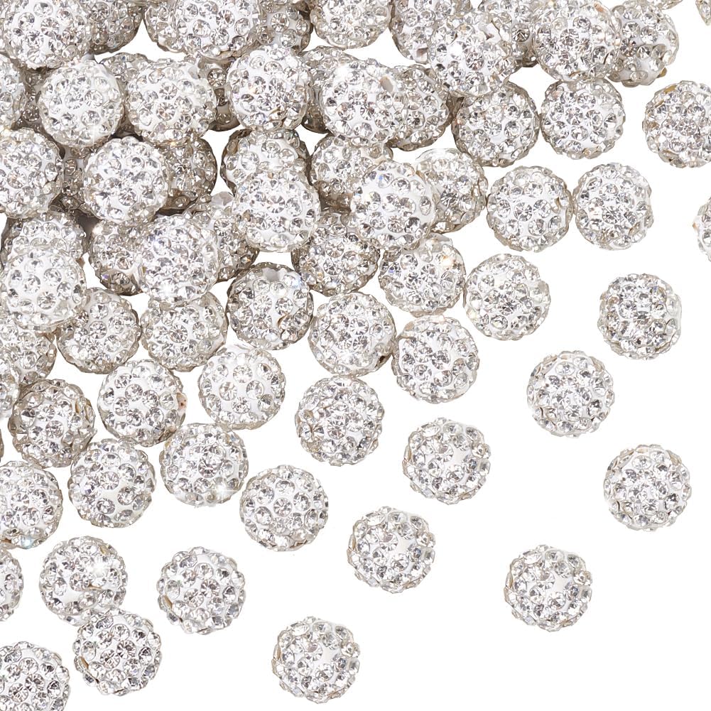 Amazon.com: 120pcs Mini Disco Ball Beads for Jewelry Making, Reflective ...