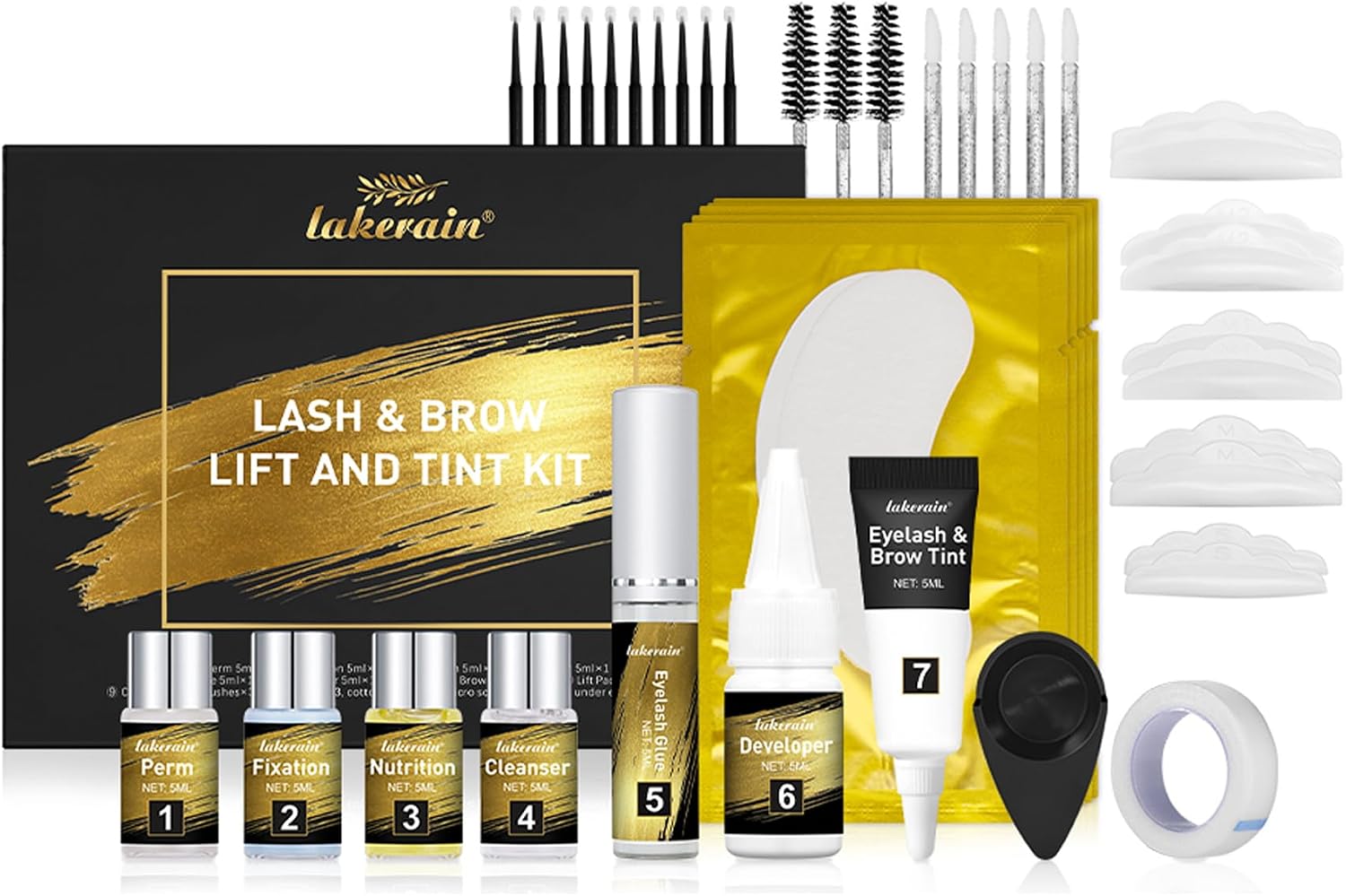 Lash Lift Kit - Eyebrow Lamination, Professional Eyelash & Brow 2 IN 1 ...