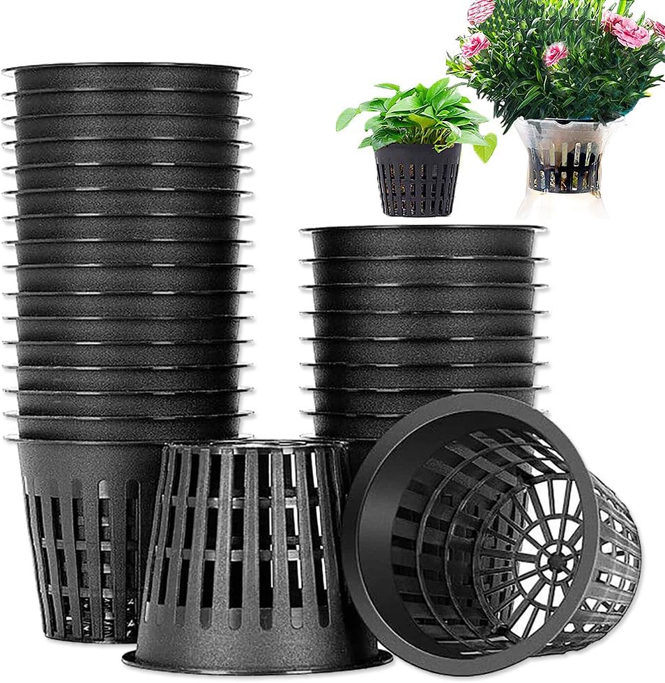 Amazon.com: LAPOND 100 Pack 1 Inch Net Pots,Garden Slotted Mesh Net ...