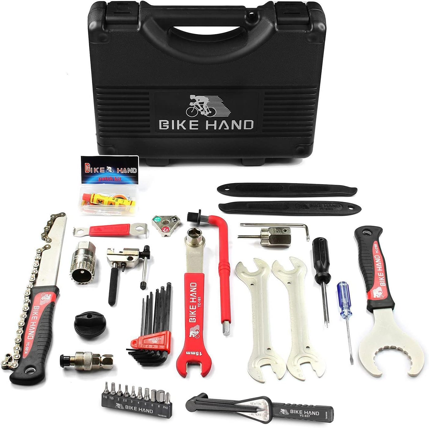 Amazon.com : BIKEHAND 17 Piece Bike Bicycle Repair Tool Kit Set ...