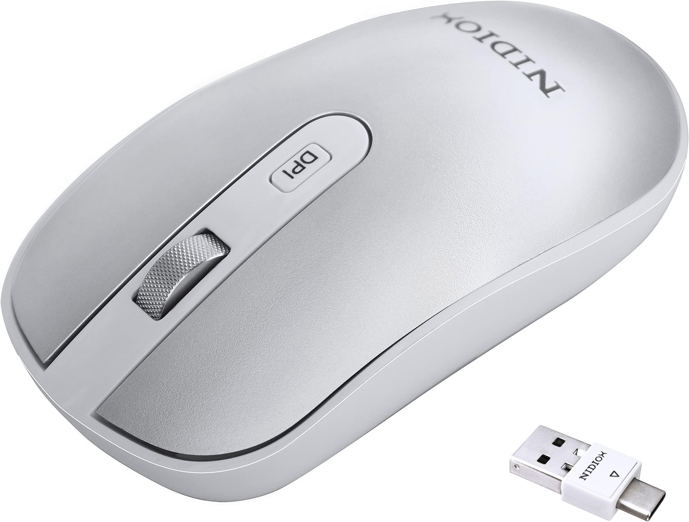 Amazon.com: Slim Wireless Mouse with Nano Receiver for PC, Computer ...