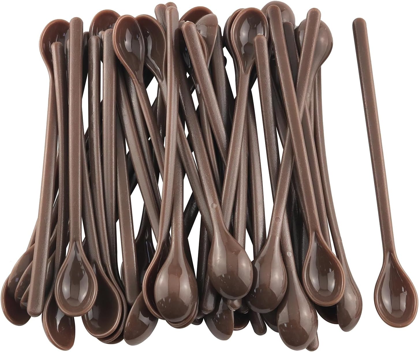 Amazon.com: ZZLZX 50PCS Mini Coffee Spoon Long Handle Stirring Spoon ...