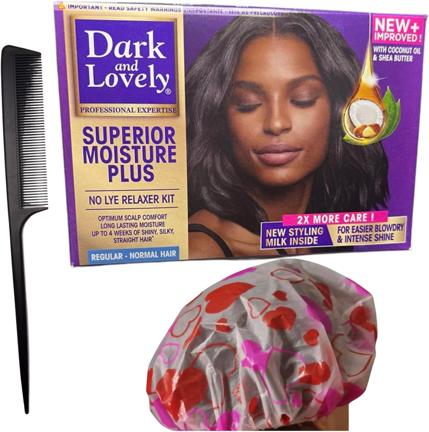 Kamakah Hair Relaxer Box Set - Comes with Comb and Shower Cap Suitable ...