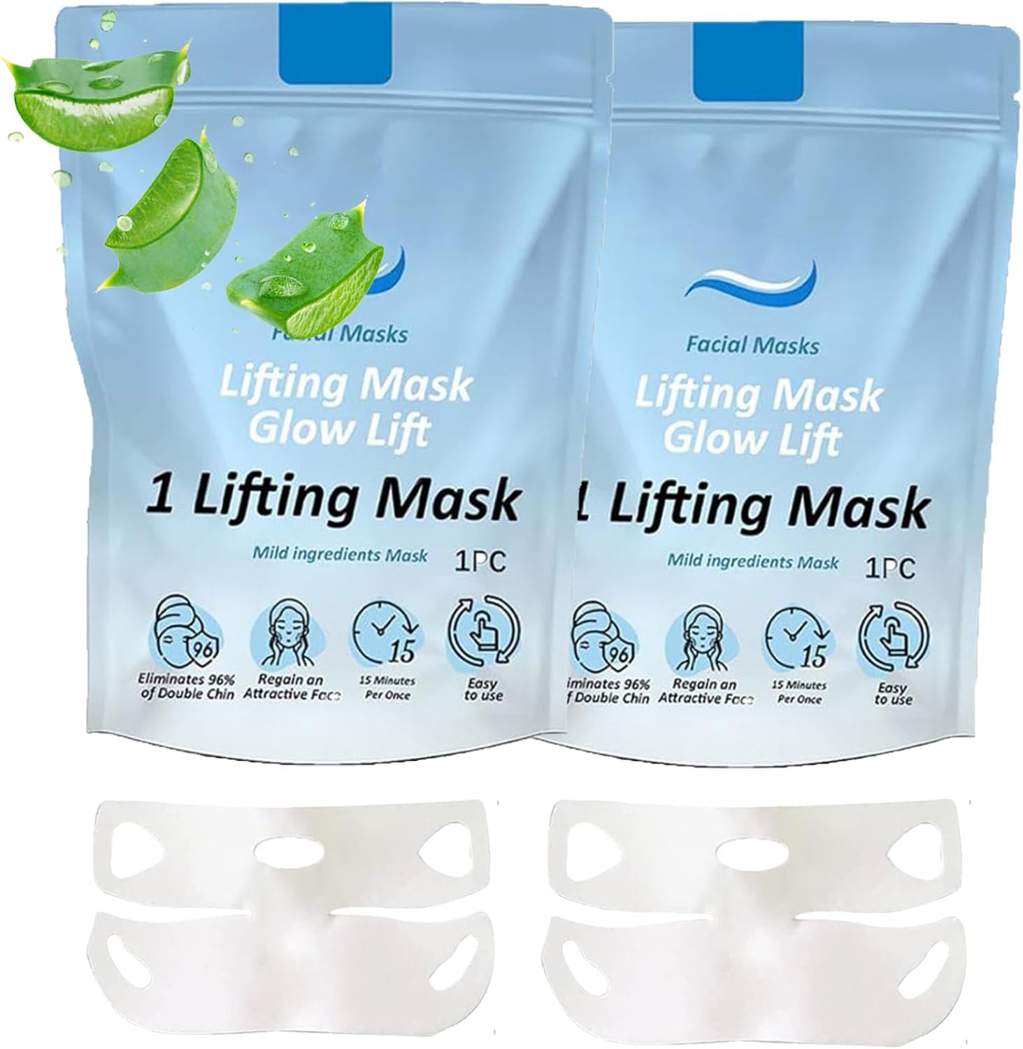 Chinology Double Chin Lifting Mask, 2pcs Chinology Chin Mask, V-line ...