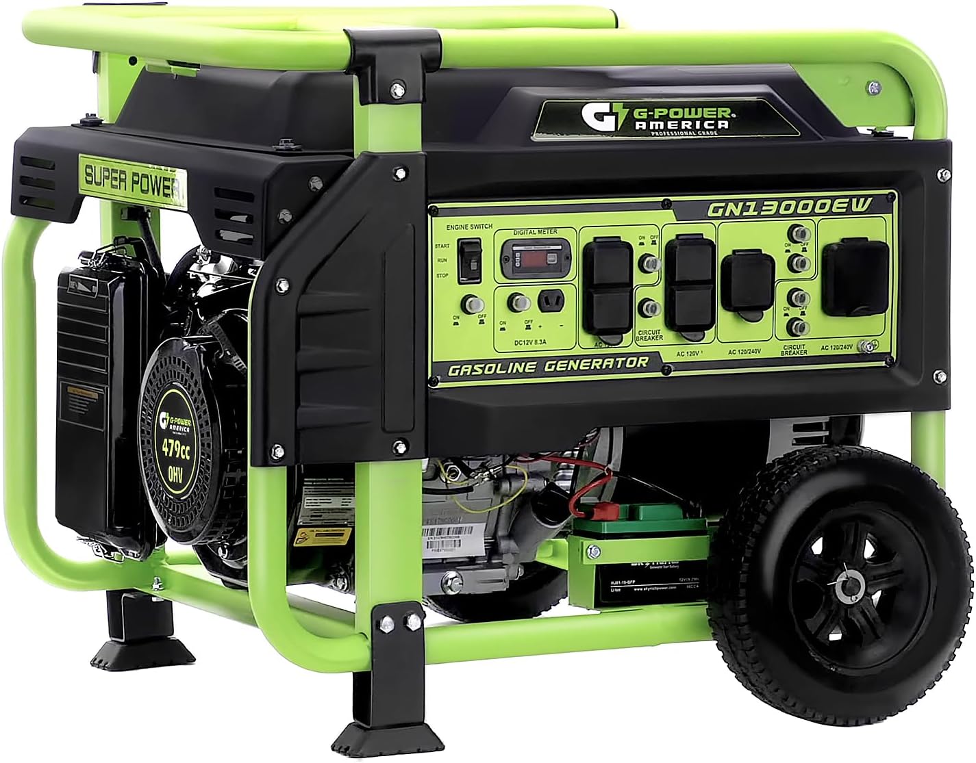 Amazon.com: Pulsar G12KBN Heavy Duty Dual Fuel Portable Generator ...