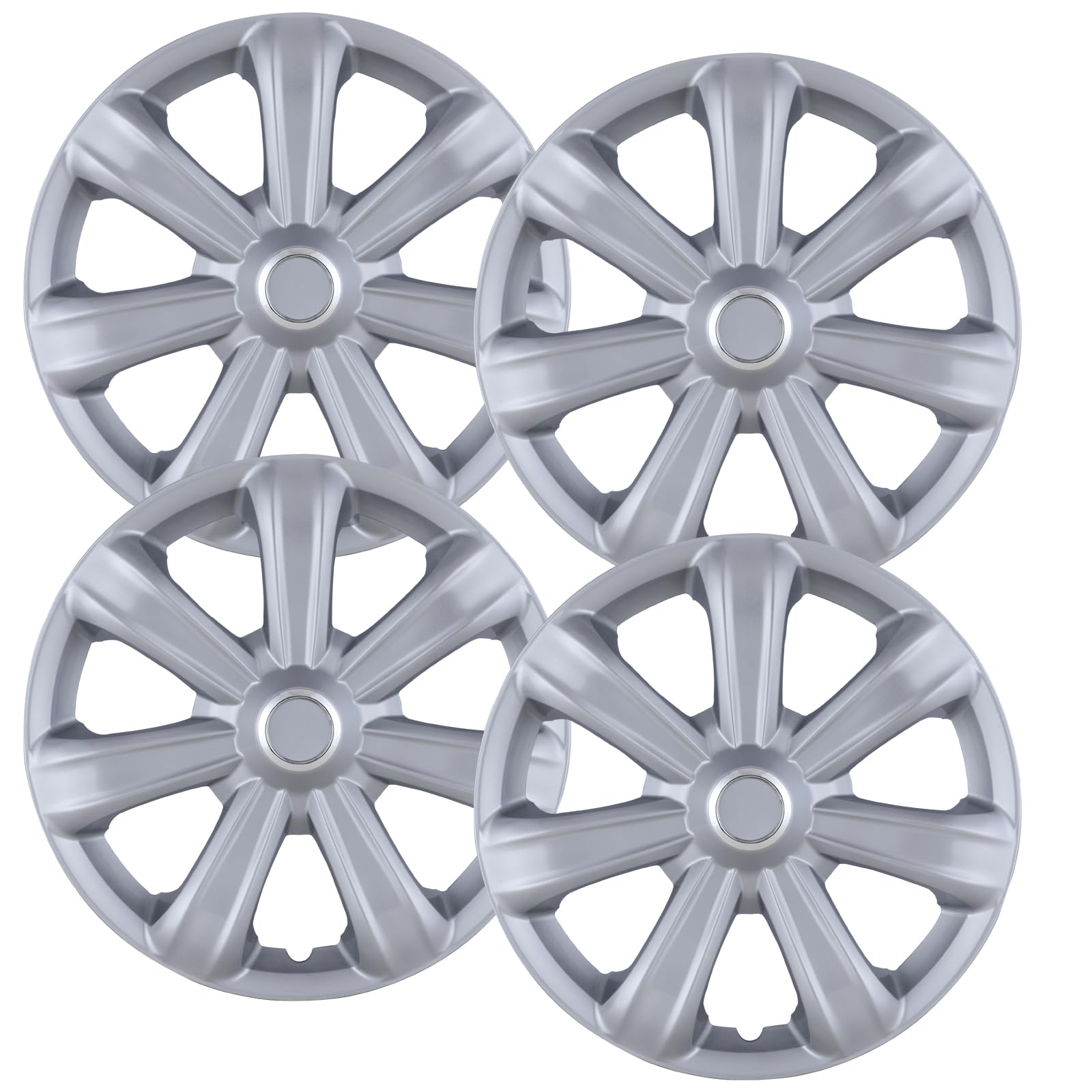 Amazon.com: ROXX 15-inch Set of 4 Universal Hubcaps Set, Wheel Rim ...