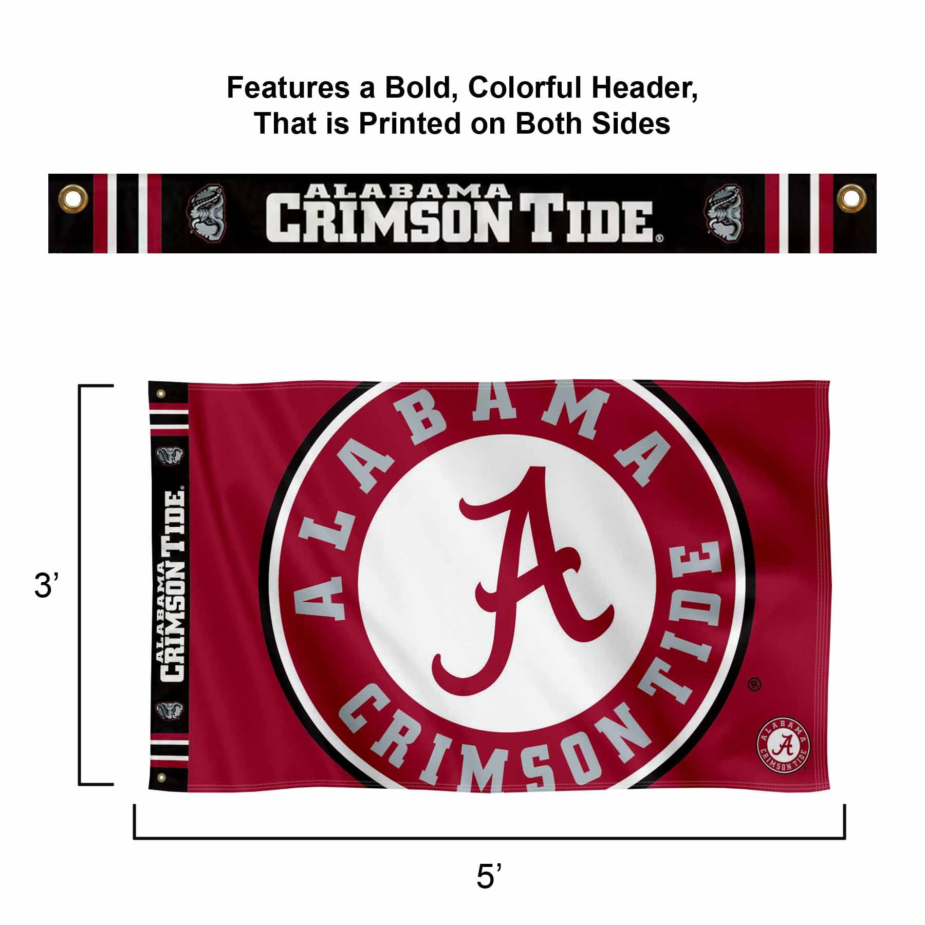 Alabama Crimson Tide Logo Wave