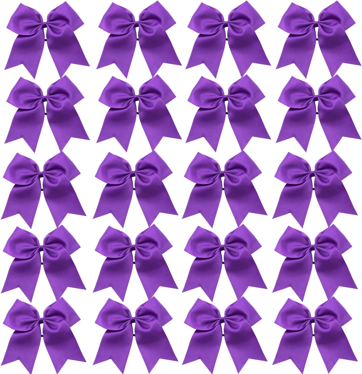 Amazon.com : Hipcheer 20pcs 8" Large Cheer Bows for Girls, Hand-made ...