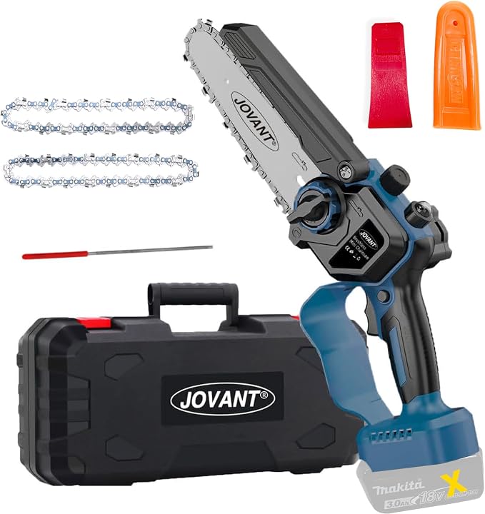 Amazon.com: JOVANT Mini Chainsaw for Tree Trimming, Cordless Pole Saw ...
