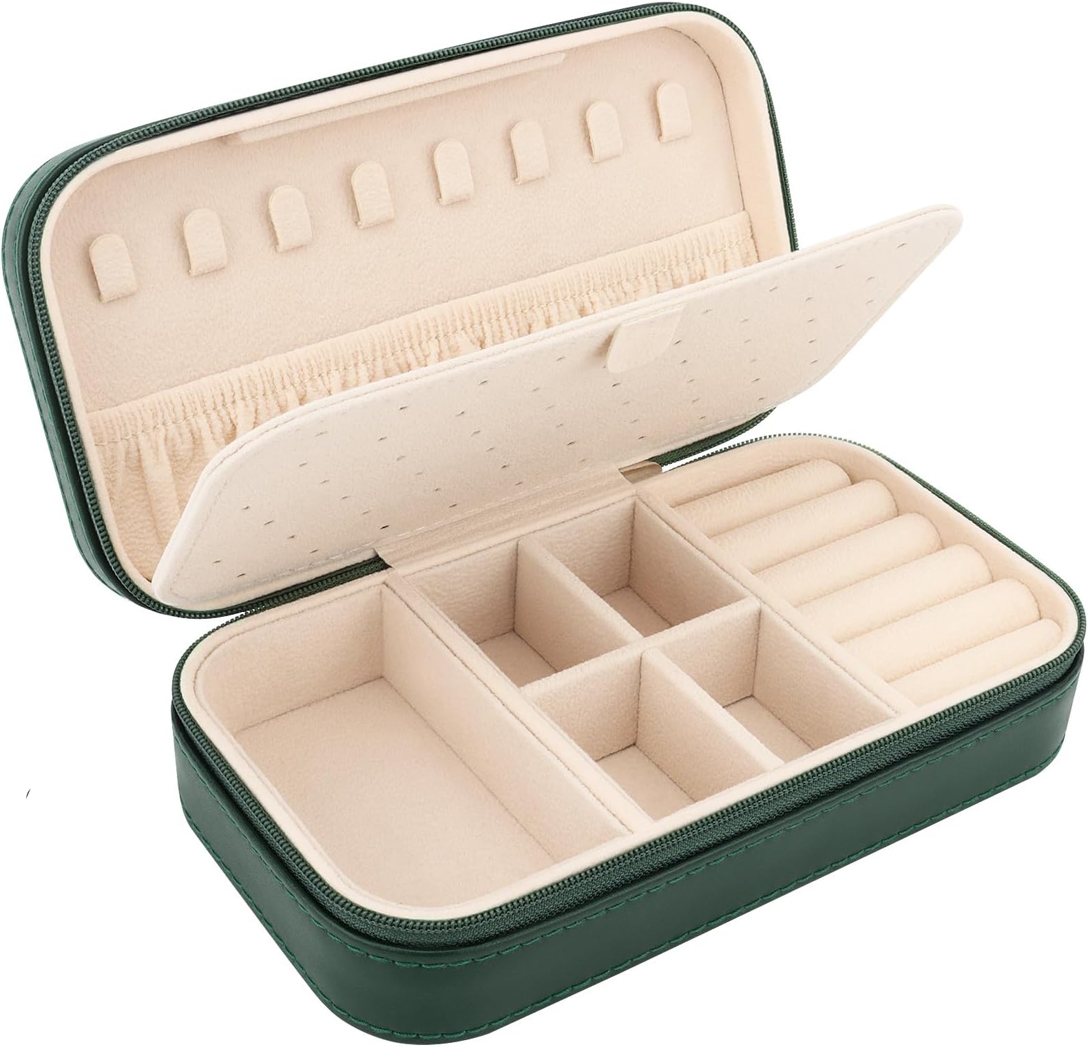 Amazon.com: KOOAAICCHI Small Jewelry Box, Travel Jewelry Organizer ...