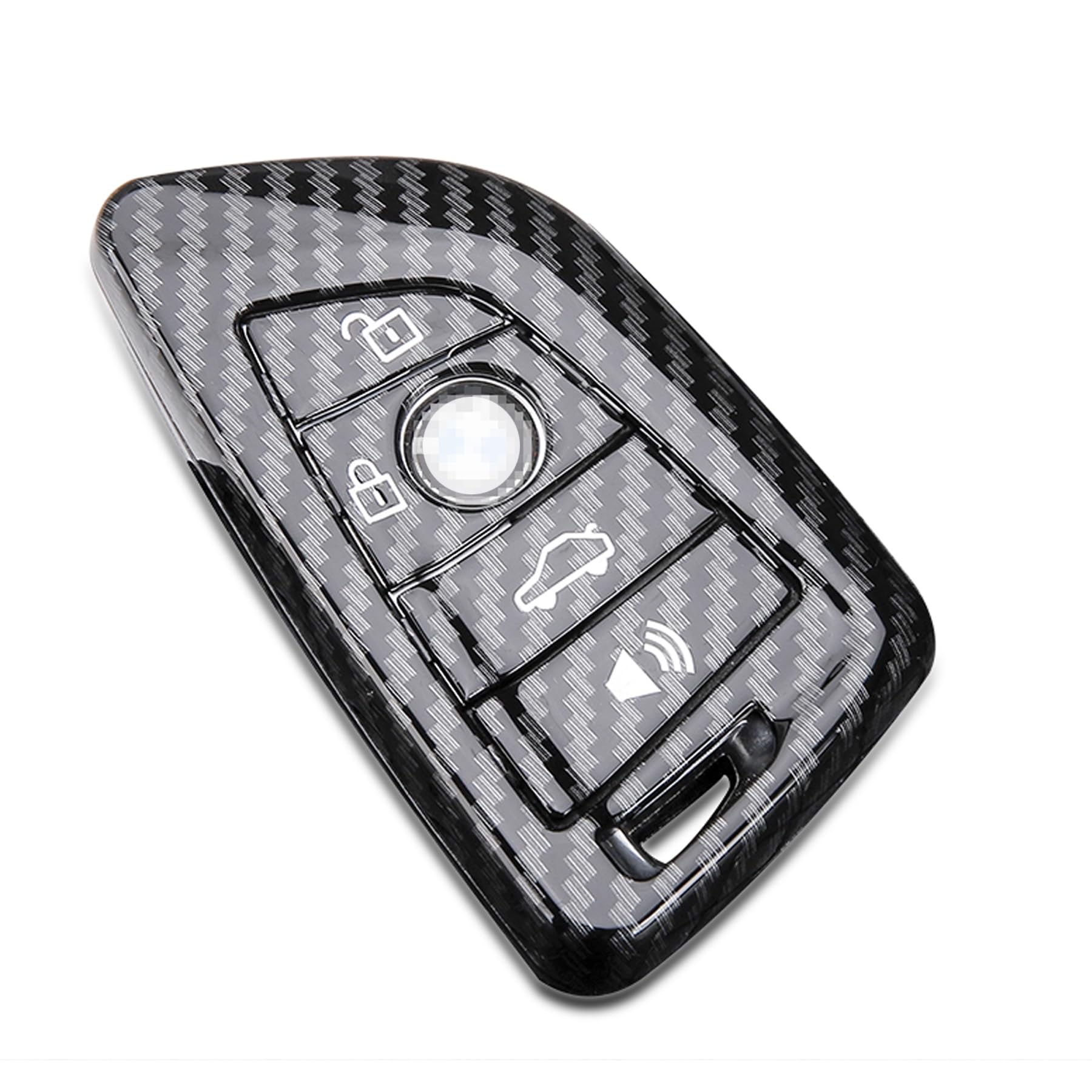 Amazon.com: DOHON Carbon Fiber for BMW Key Fob Cover , 4 Buttons ...