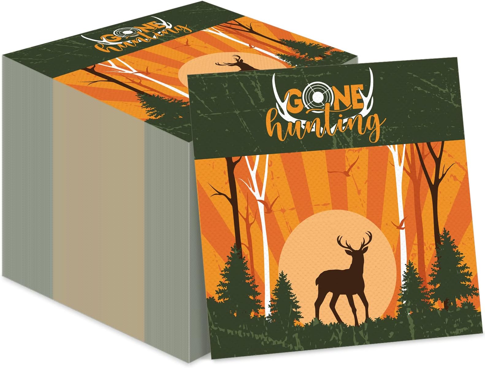 Amazon.com: 100 Pcs Camo Hunting Napkins Camo Party Napkins Hunting ...