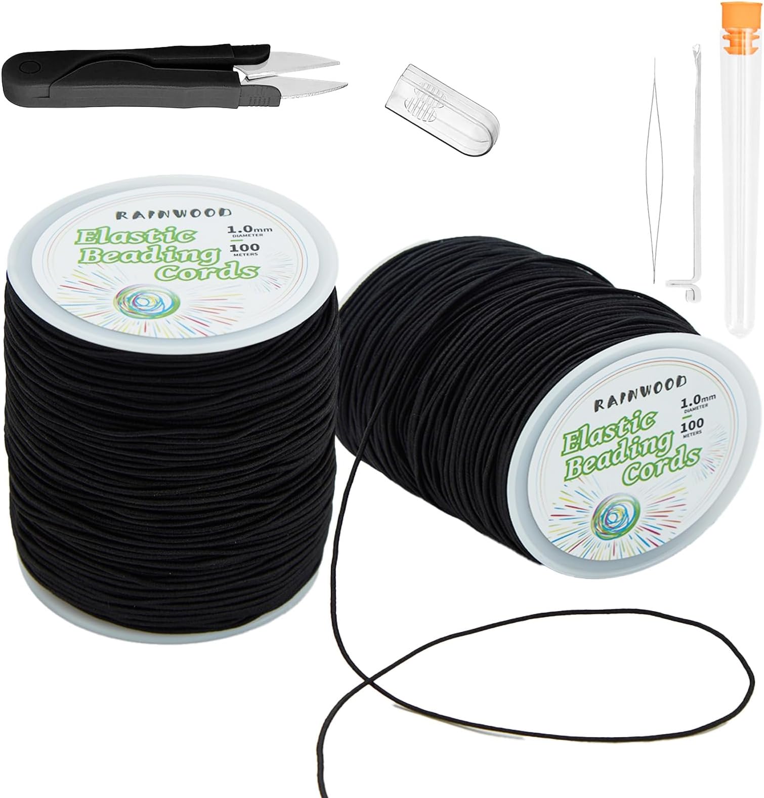 Elastic Cord Beading Threads Stretch String Fabric Crafting Cords for ...