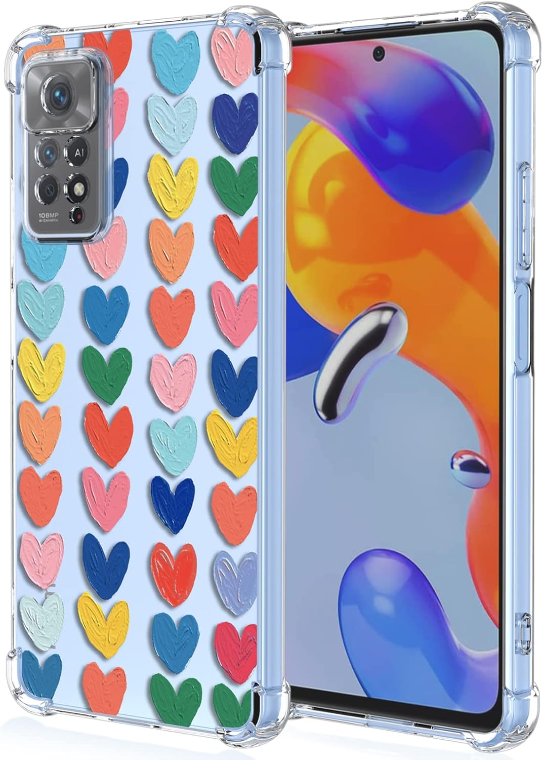 XINYEXIN Handyhülle für Xiaomi Redmi Note 11 Pro 4G/5G Hülle Silikon ...