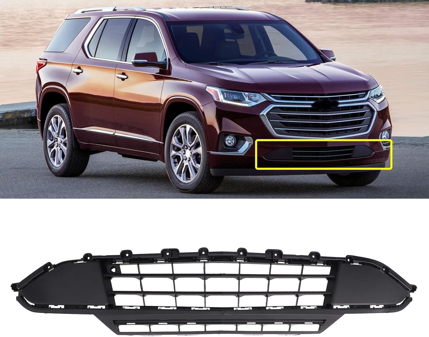Amazon.com: KaiWell Front Lower Grille Fit for Chevrolet Traverse 2018 ...