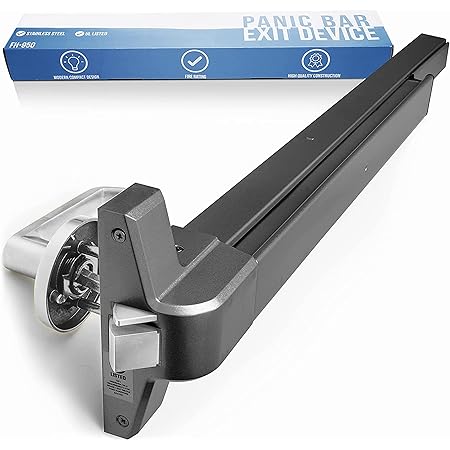 BEAMNOVA Door Push Panic Bar with Alarm for Exit Doors with Keyed Entry ...