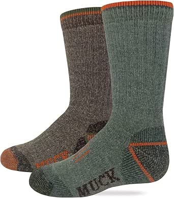 Amazon.com: MUCK Boot Boys Girls Heavyweight Merino Wool Blend Boot ...