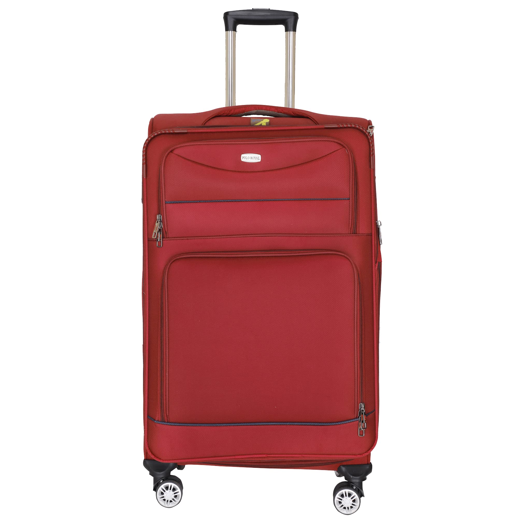 Buy Trolley Bag (24, Red) :4 Smooth Wheel Trolley : Expandable: Push ...