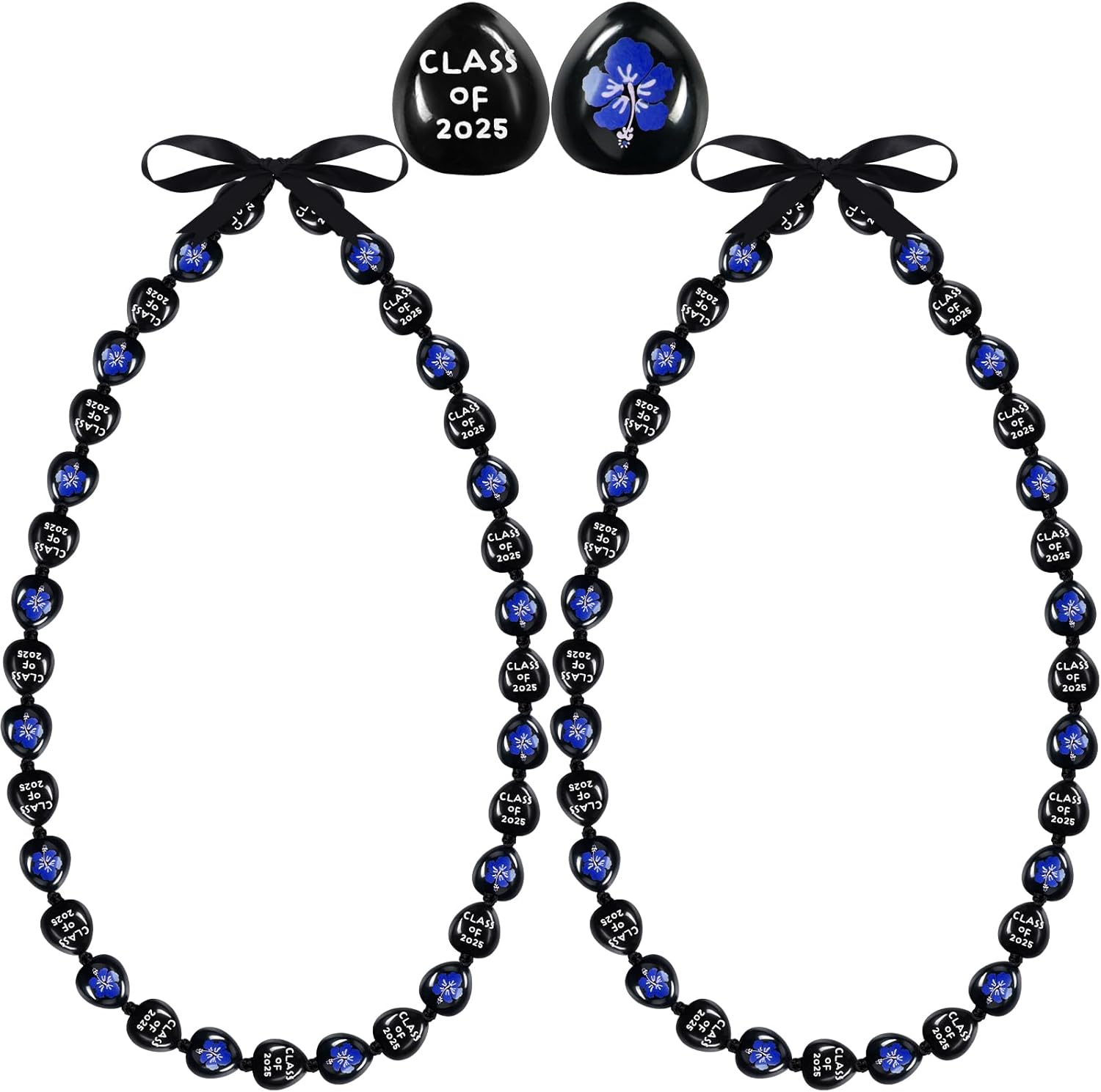 Amazon.com: Crowye 2 Pcs 2025 Graduation Ribbon Lei Hand Painted Class ...