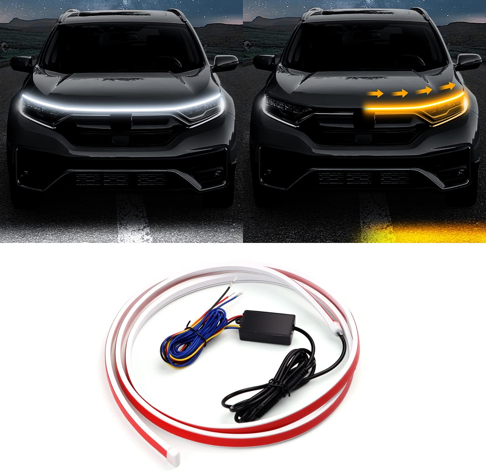 Amazon.com: iJDMTOY 20 inches 48-LED RGB LED Knight Rider Scanner ...