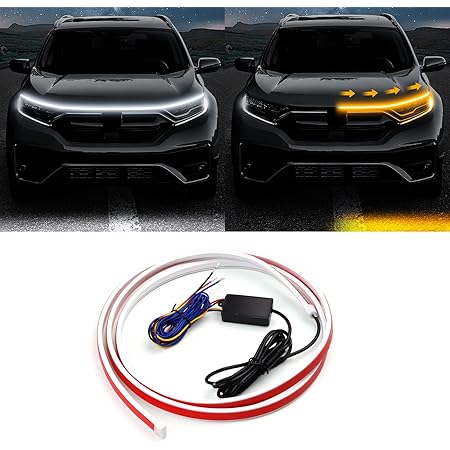 Amazon.com: Ziciner Car Hood Light Strip, 79 Inch Flexible LED Strip ...