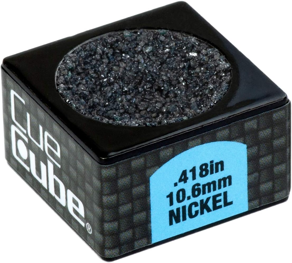 Cue Cube – Herramienta para taco de billar (2 en 1, níquel o radio de ...